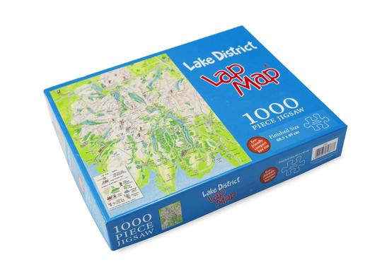 Lake District Lap Map Jigsaw Puzzle 1000 Pieces | Just for Ewe